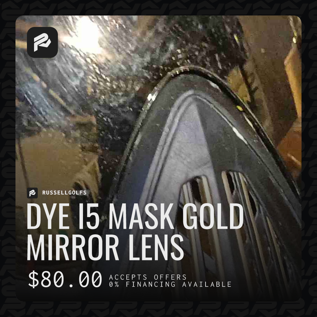 Dye i5 mask gold mirror lens