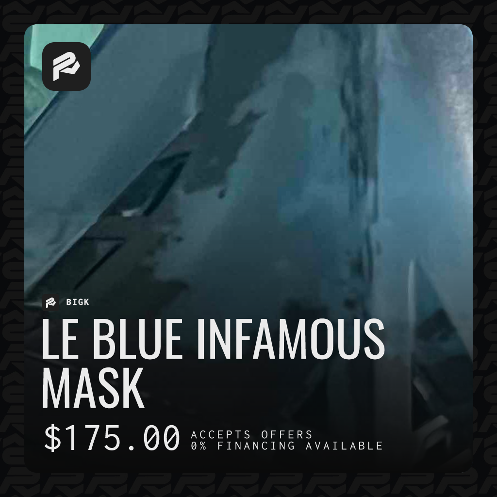 LE blue infamous mask